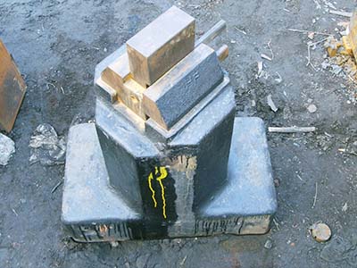 Anvil of Pneumatic Power Forging Hammer